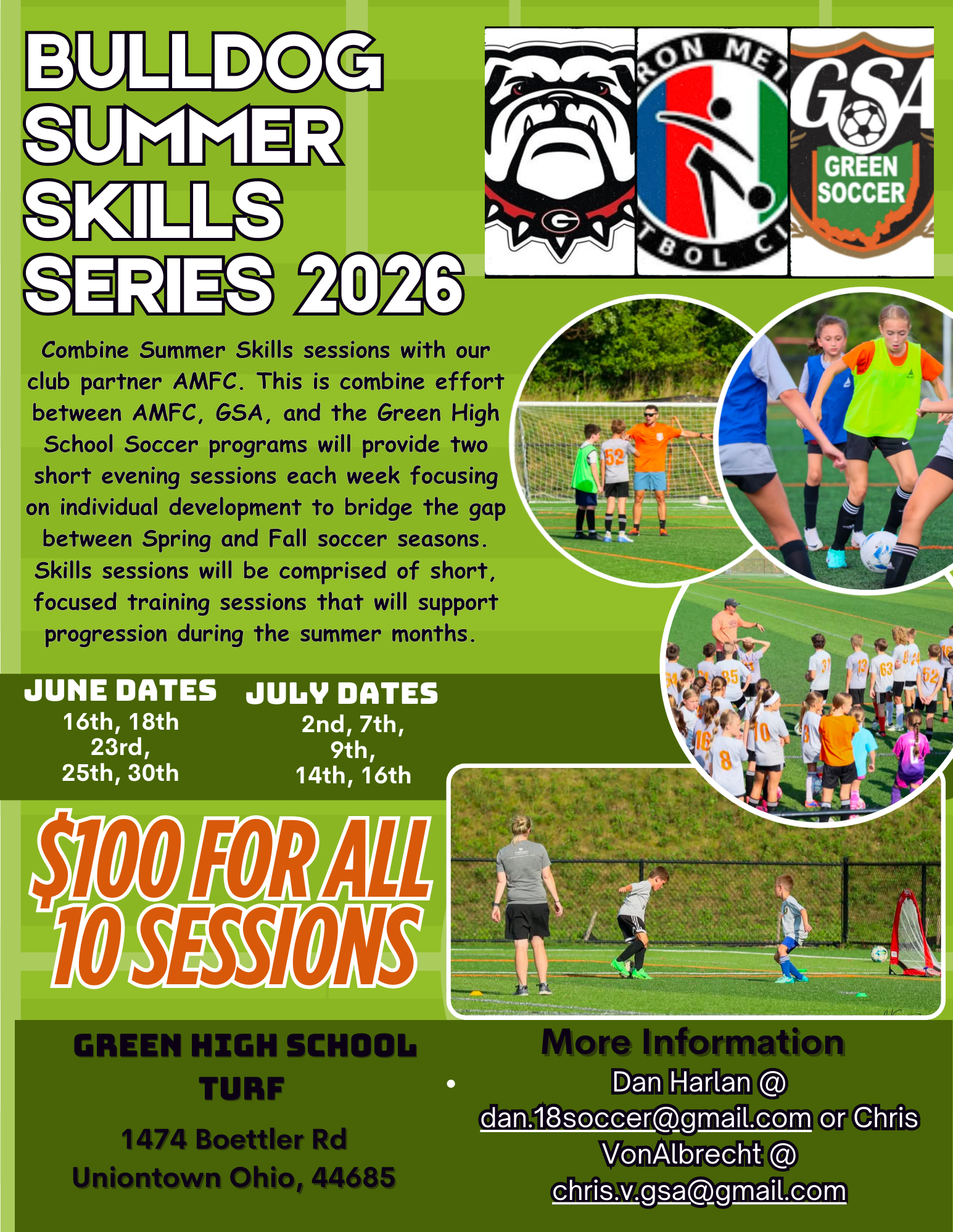 Summer Youth Soccer Programs – Green Soccer Association